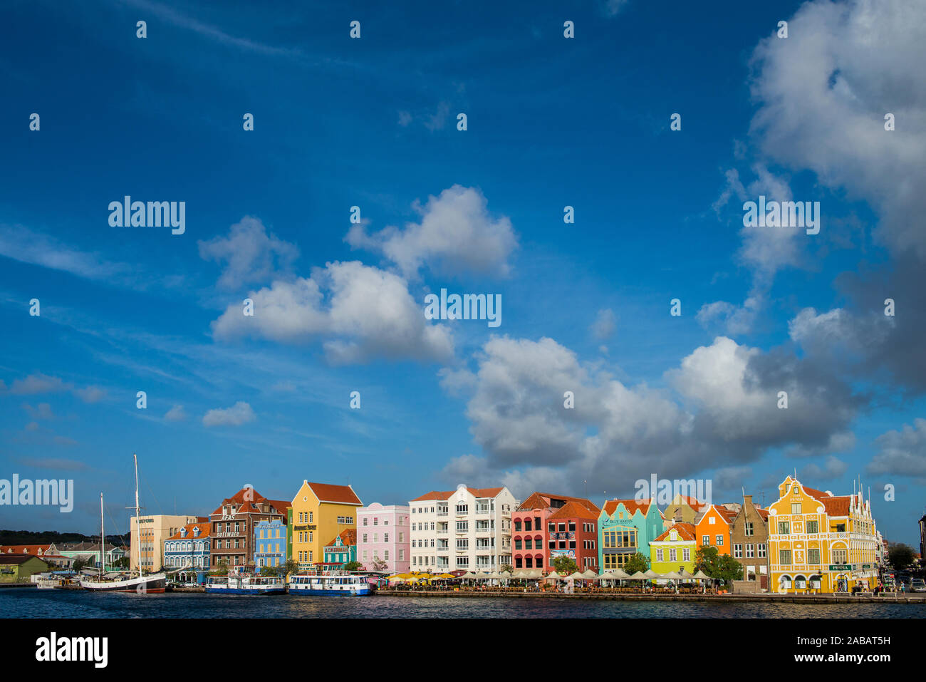 Curacao / Curacao - 05.03.2013. View of the colorful houses of Curacao ...
