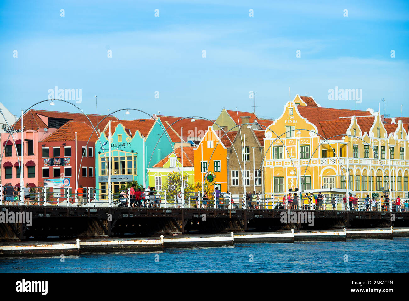 Curacao / Curacao - 05.03.2013. View of the colorful houses of Curacao ...