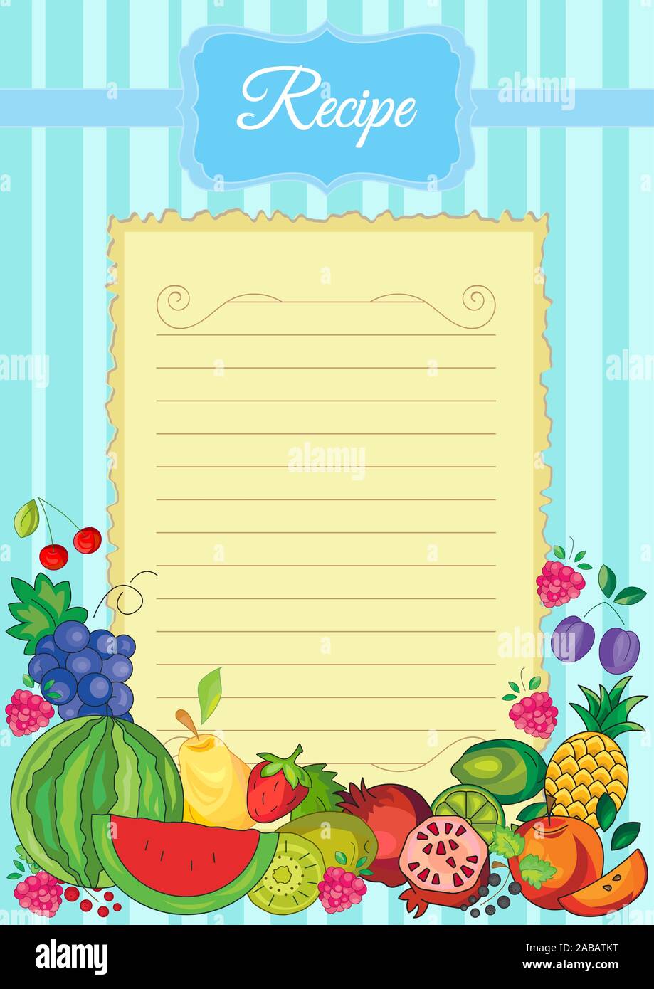 Food note Stock Vector Images - Alamy