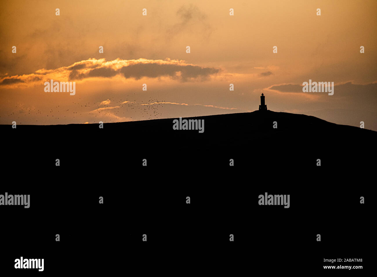 Darwen Tower sunset, Blackburn Stock Photo - Alamy