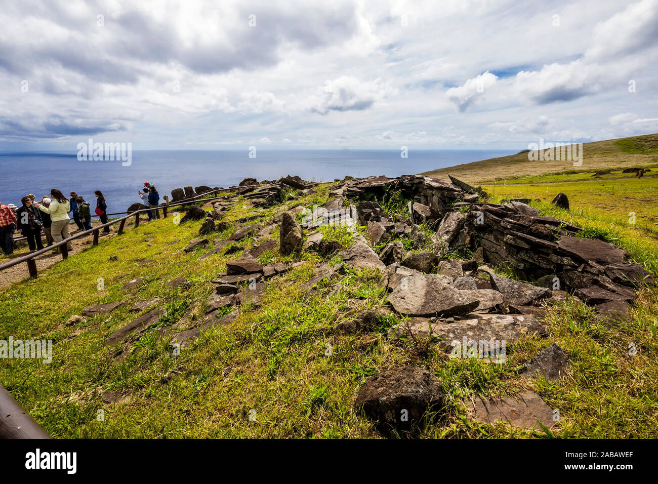 Orongo, Rapa Nui, Easter Island, Chile Stock Photo - Alamy