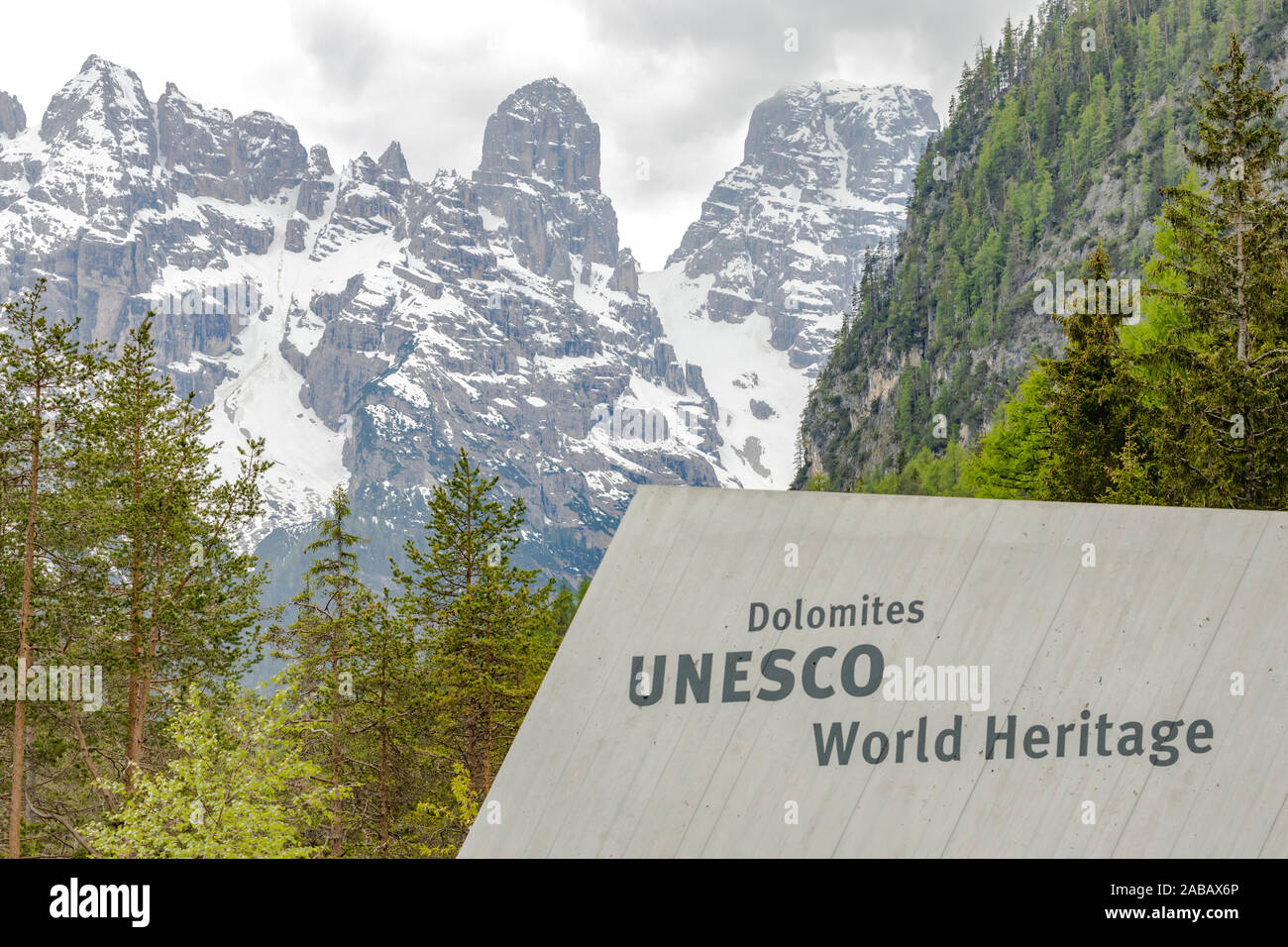 Alpine landscape in Dolomites, Italy Stock Photo - Alamy