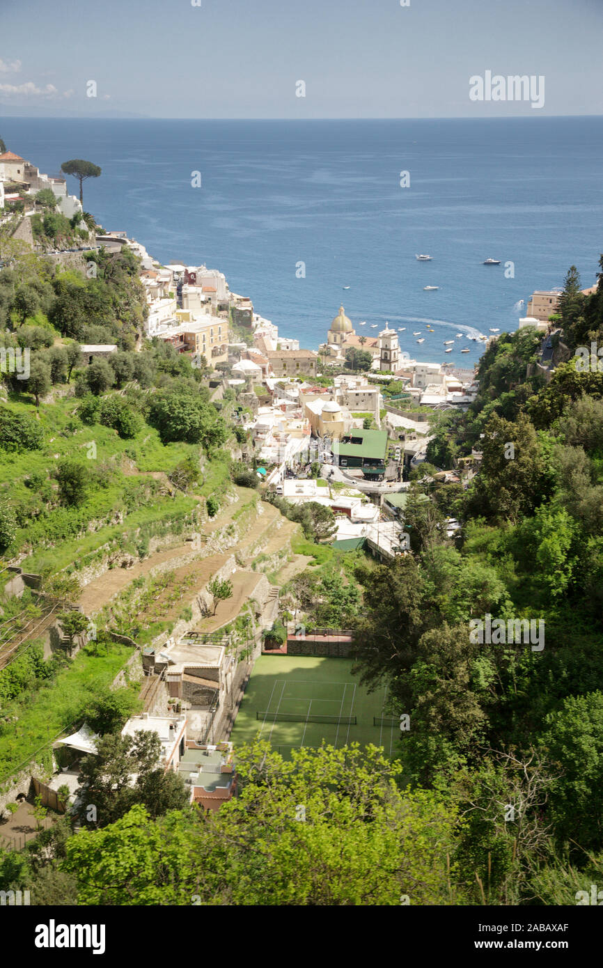 building build into the side of the mountin in the old fishing town of ...