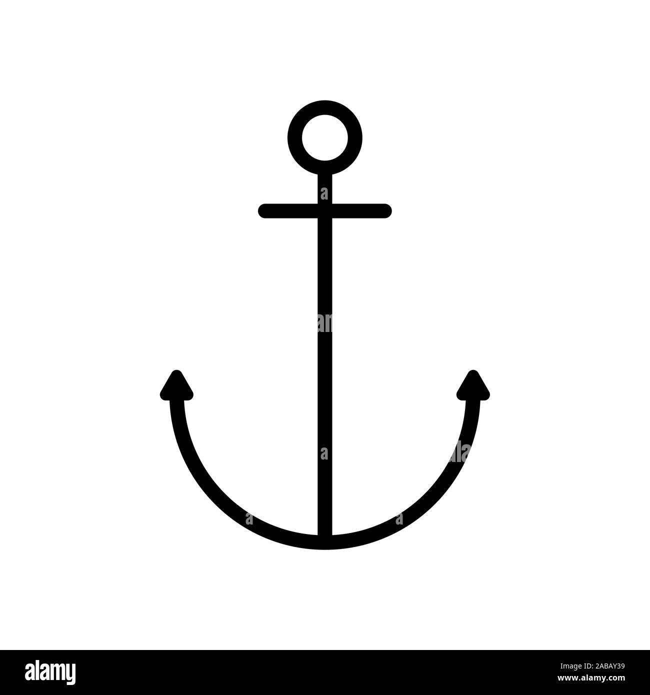 anchor icon vector Stock Vector Image & Art - Alamy