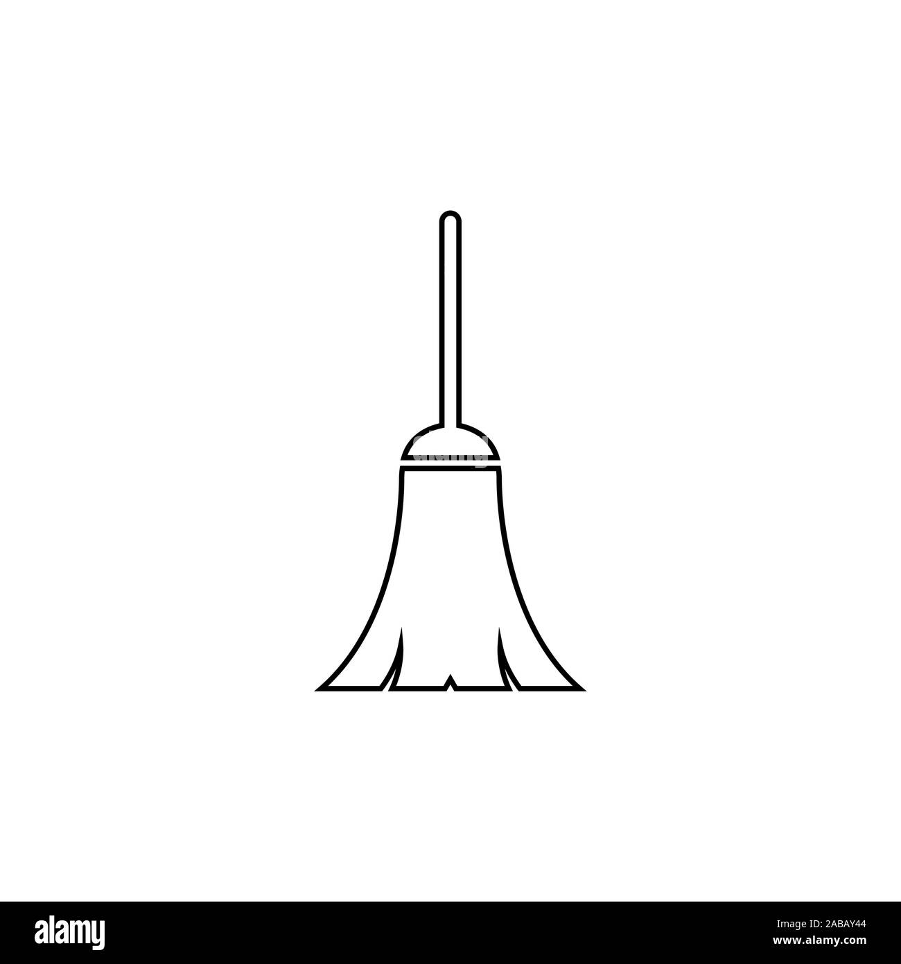 Broom icon vector vectors hi-res stock photography and images - Alamy