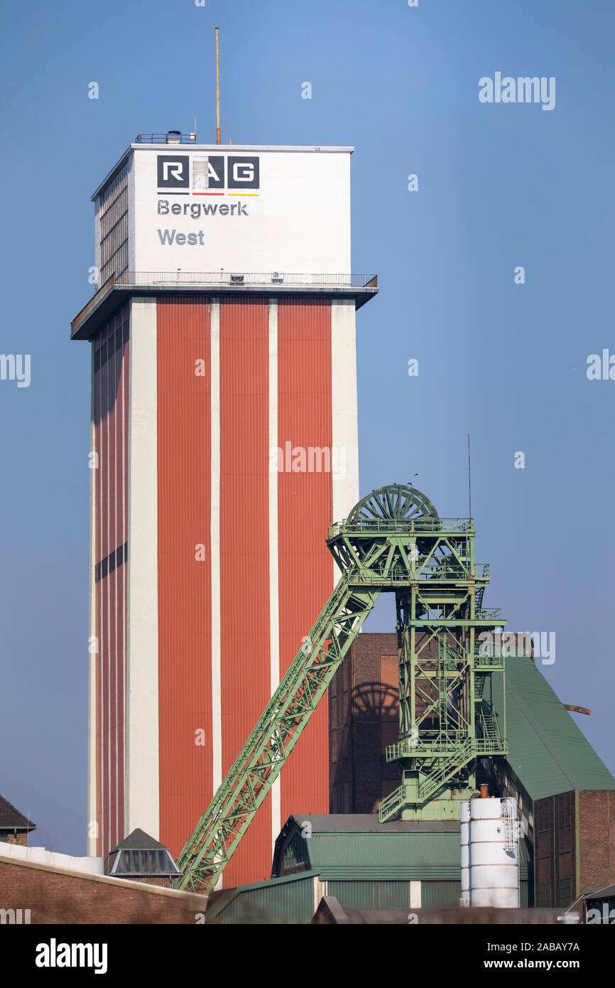 West Mine, Friedrich-Heinrich 1/2 Mine, in Kamp-Lintfort Stock Photo ...