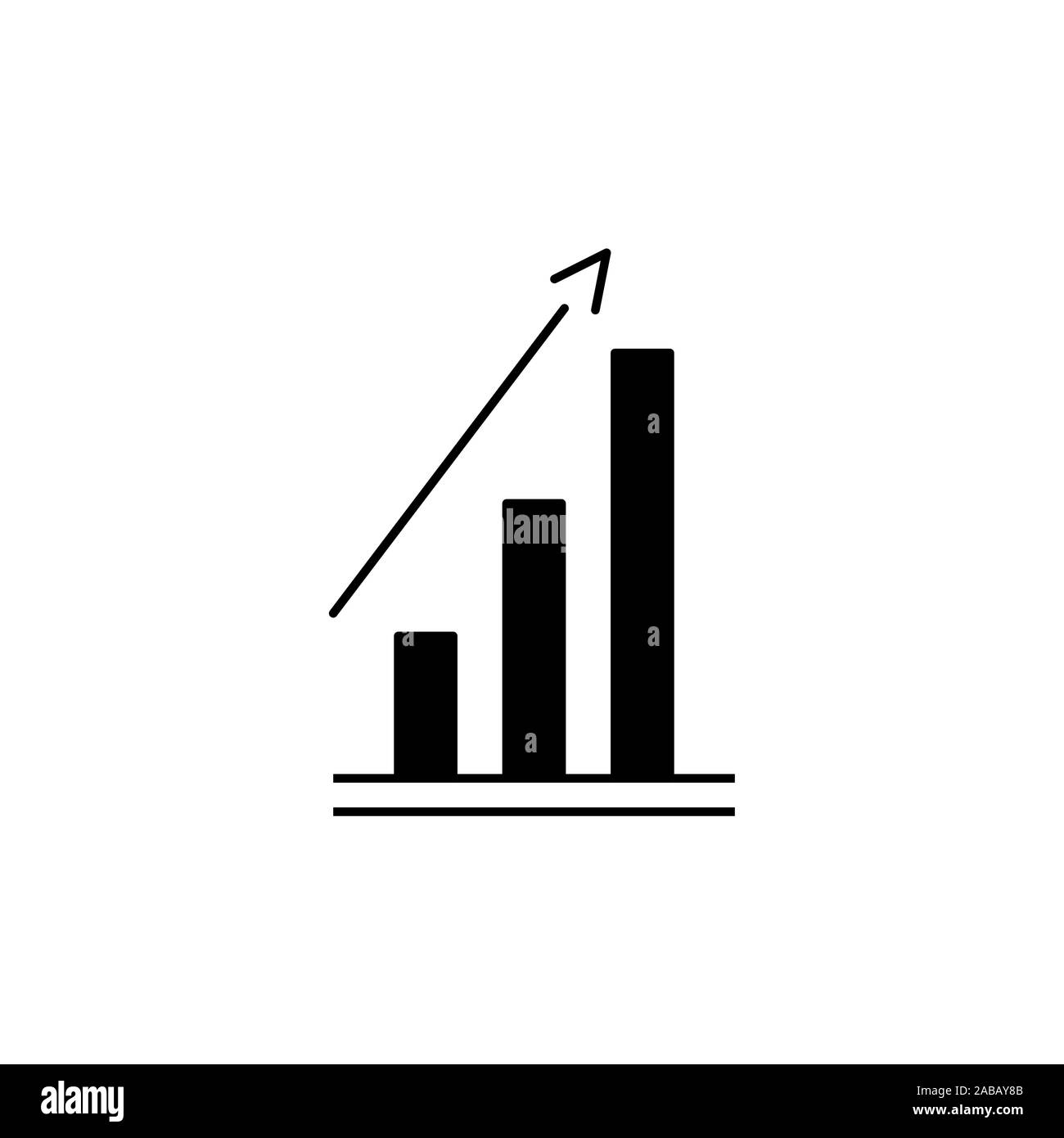 Growing graph icon set Cut Out Stock Images & Pictures - Alamy