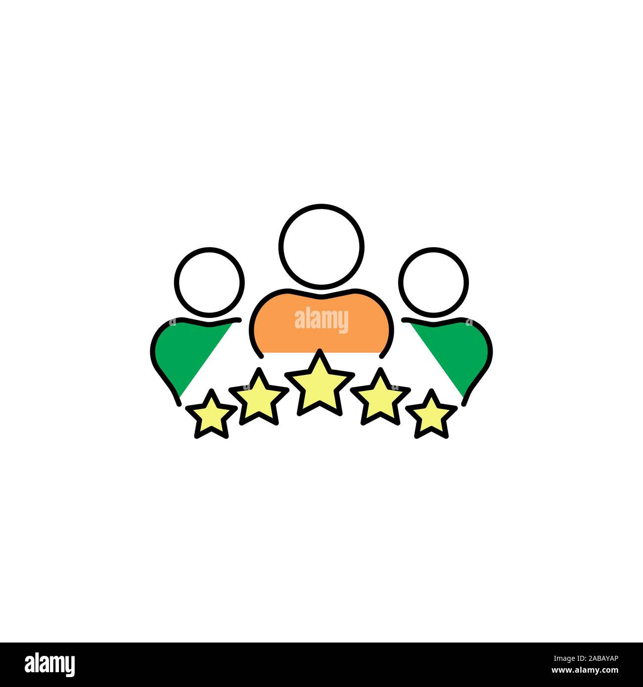 Customer care star sign Stock Vector Images - Alamy