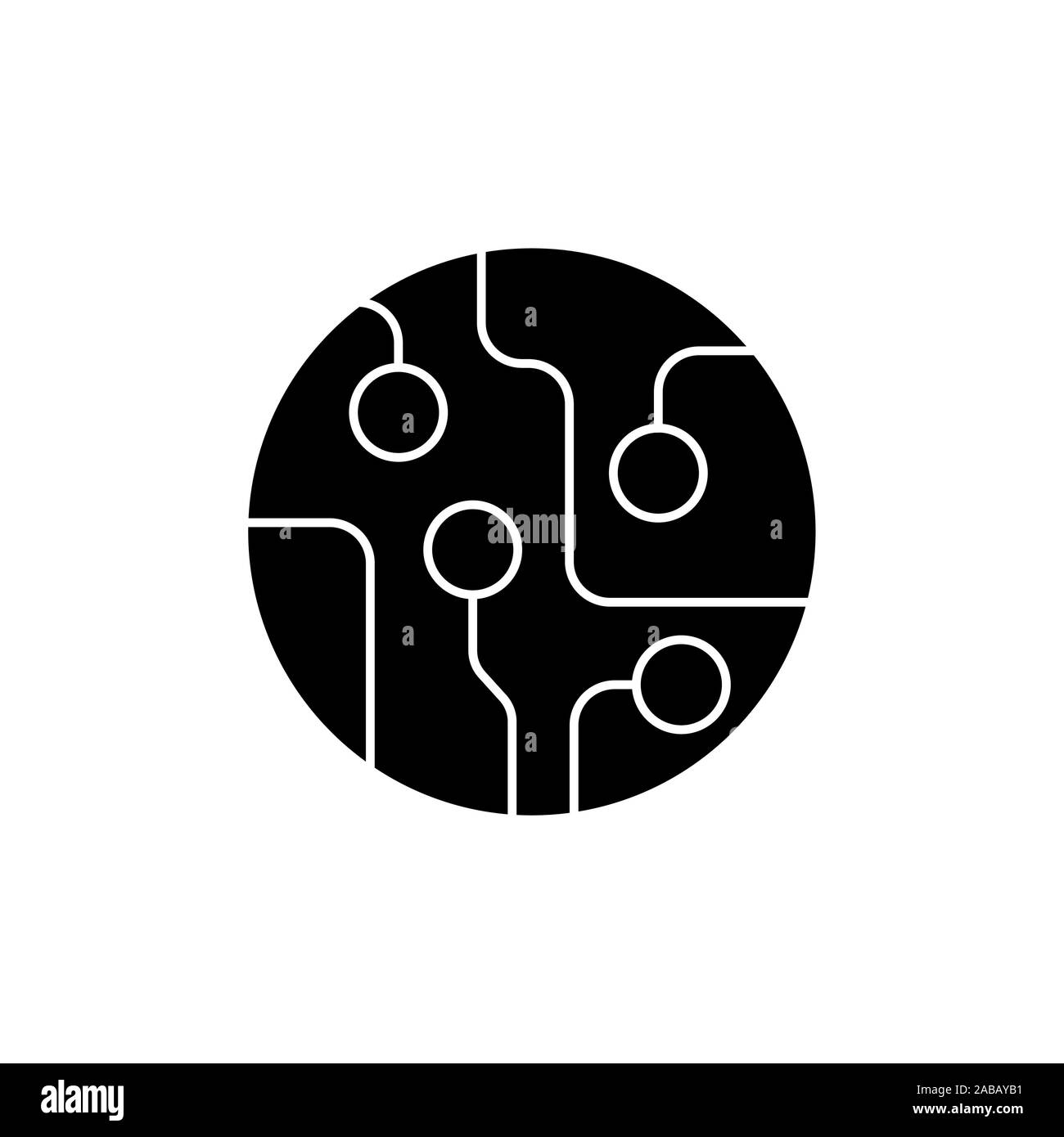 circuit board icon vector Stock Vector Image & Art - Alamy