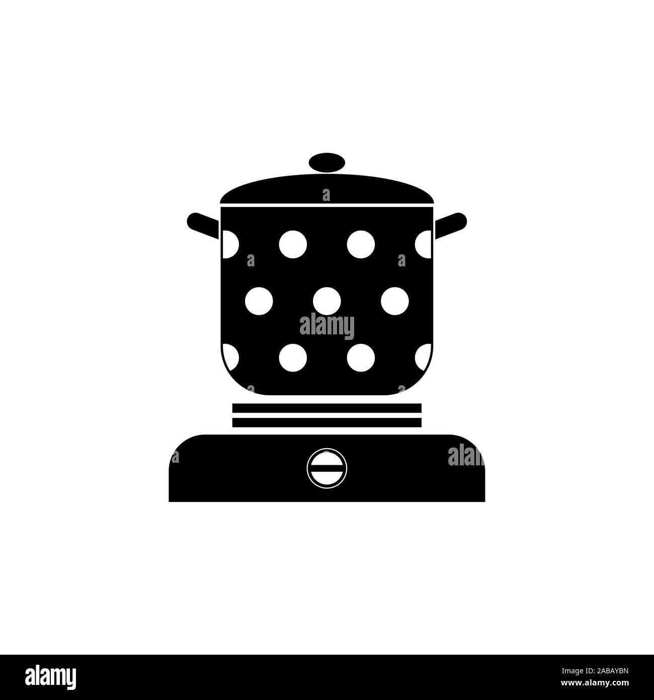 Cooking soup on stove Stock Vector Images - Alamy