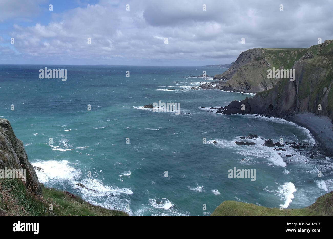 North Devon Coast Nation Trust Wrecks and Rocks Stock Photo - Alamy