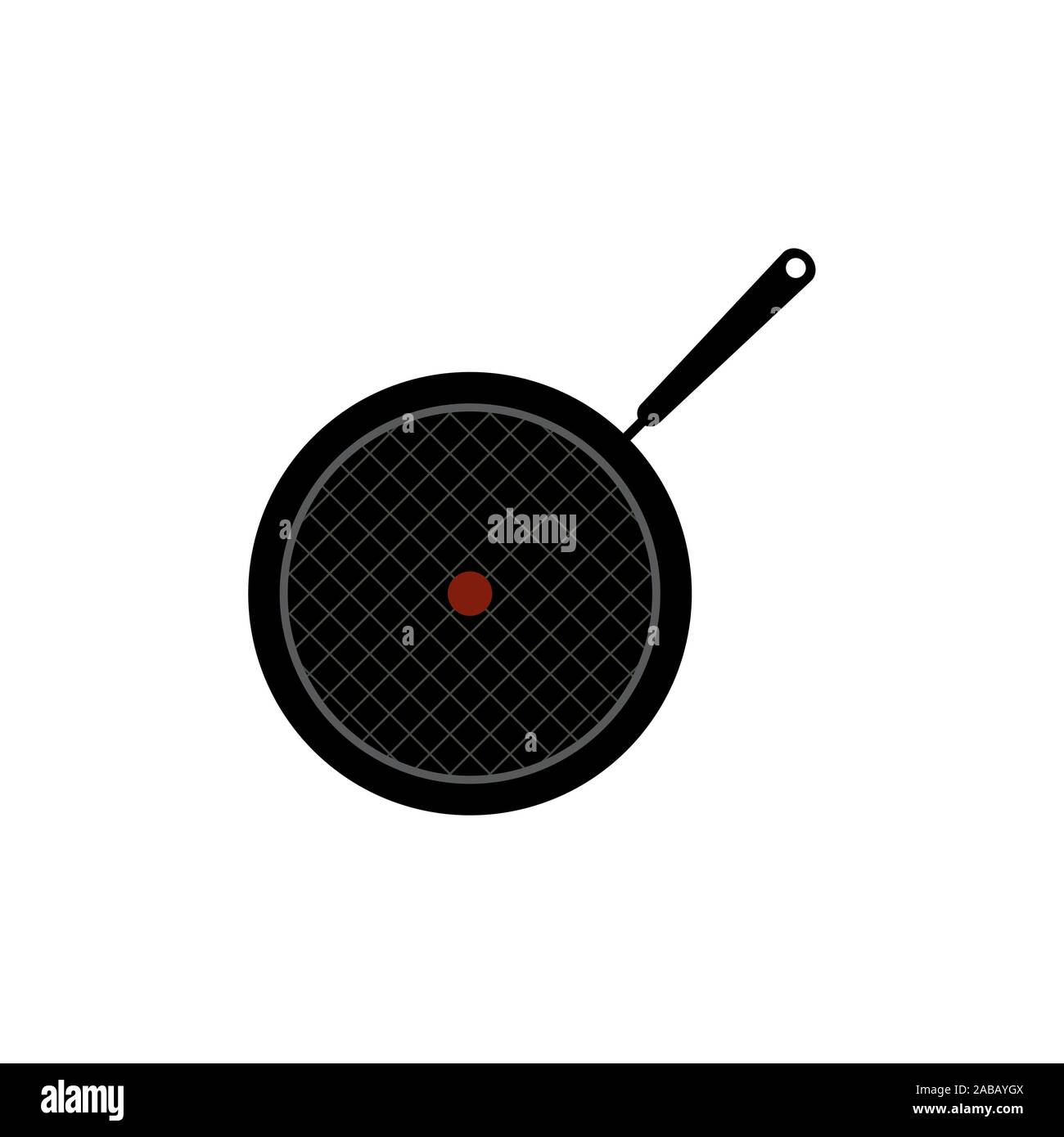 frying pan vector icon color Stock Vector Image & Art - Alamy