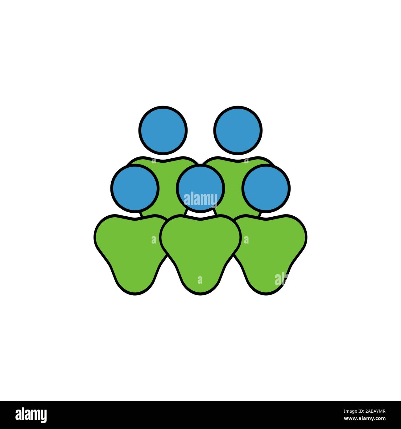 user group vector color icon Stock Vector Image & Art - Alamy