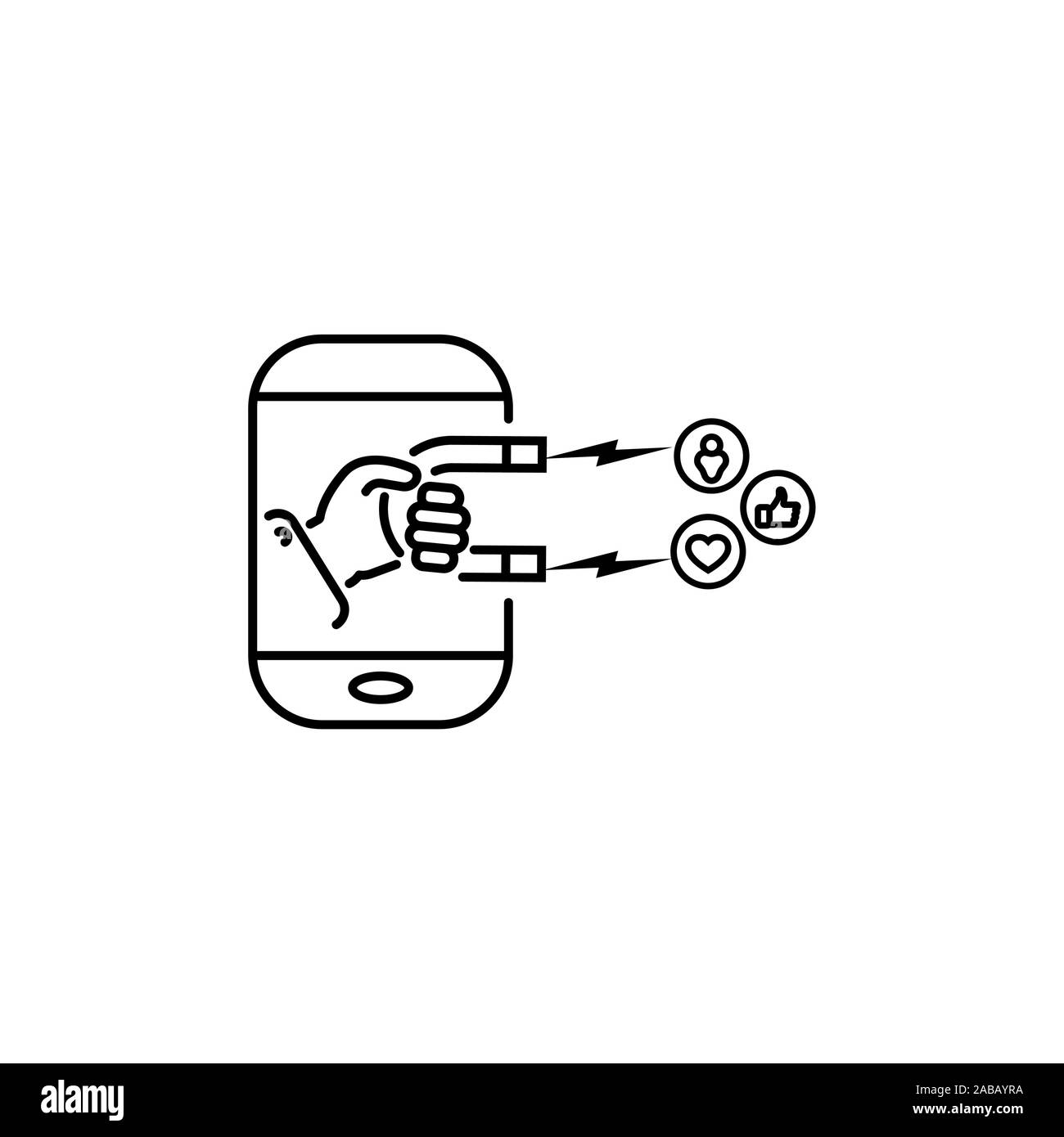 Social media influencer vector vectors hi-res stock photography and ...