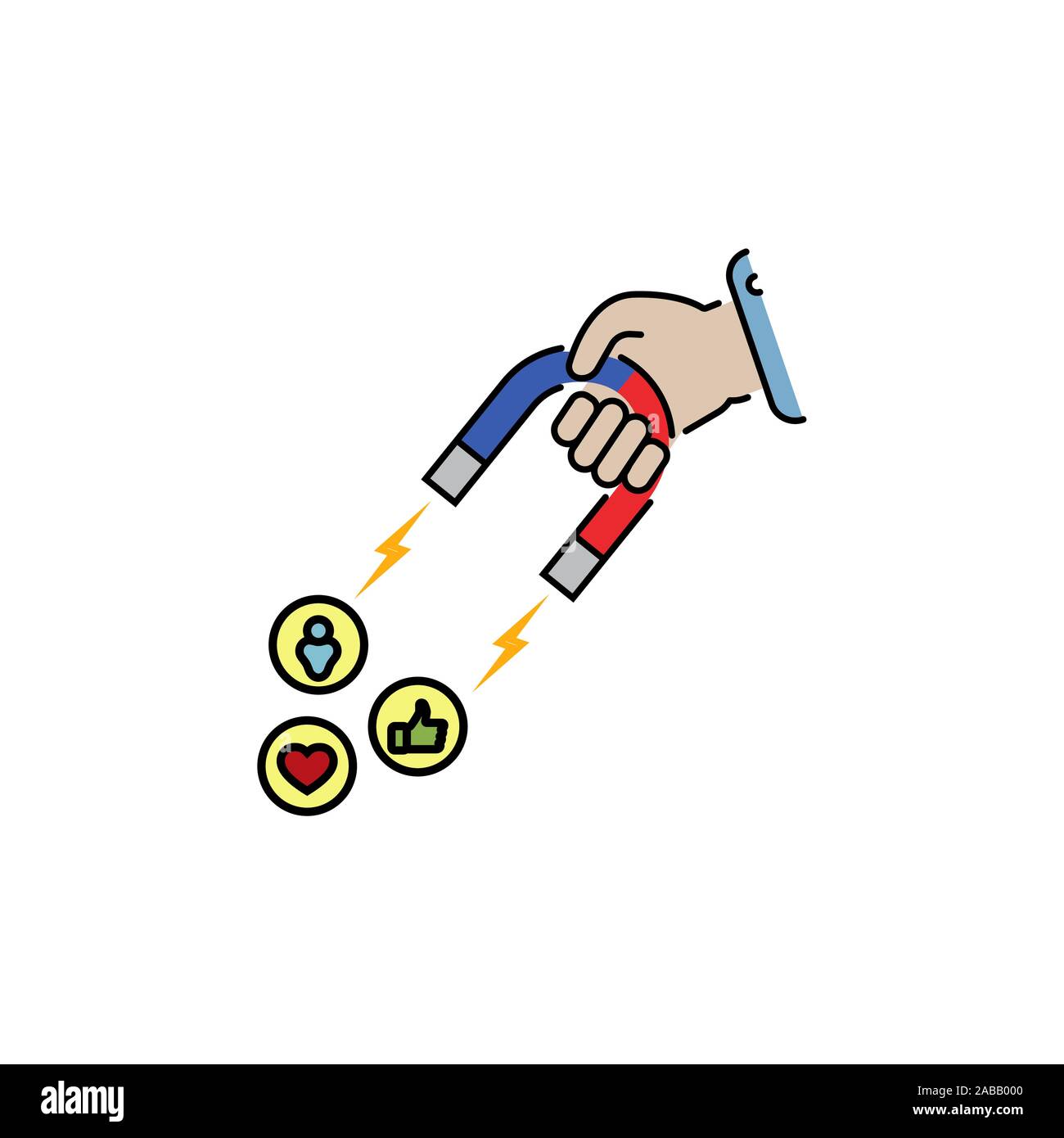 Magnet media Stock Vector Images - Alamy