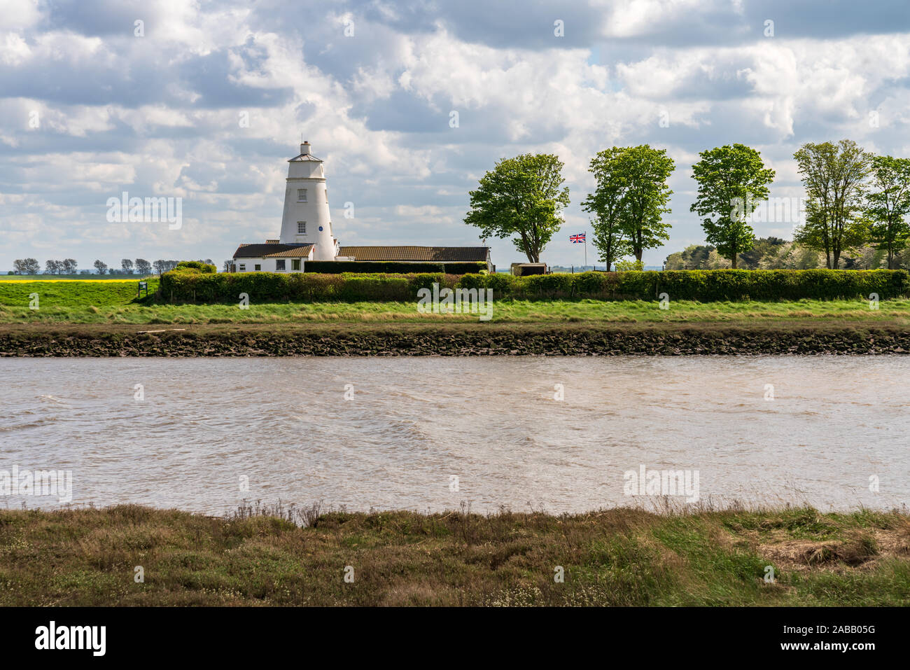 Guy's Head, Lincolnshire, England, UK - April 26, 2019: The River Nene ...