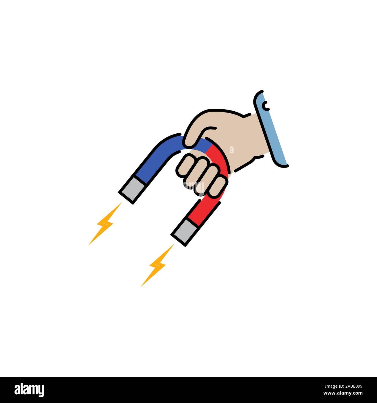 Magnet icon sign in hi-res stock photography and images - Alamy