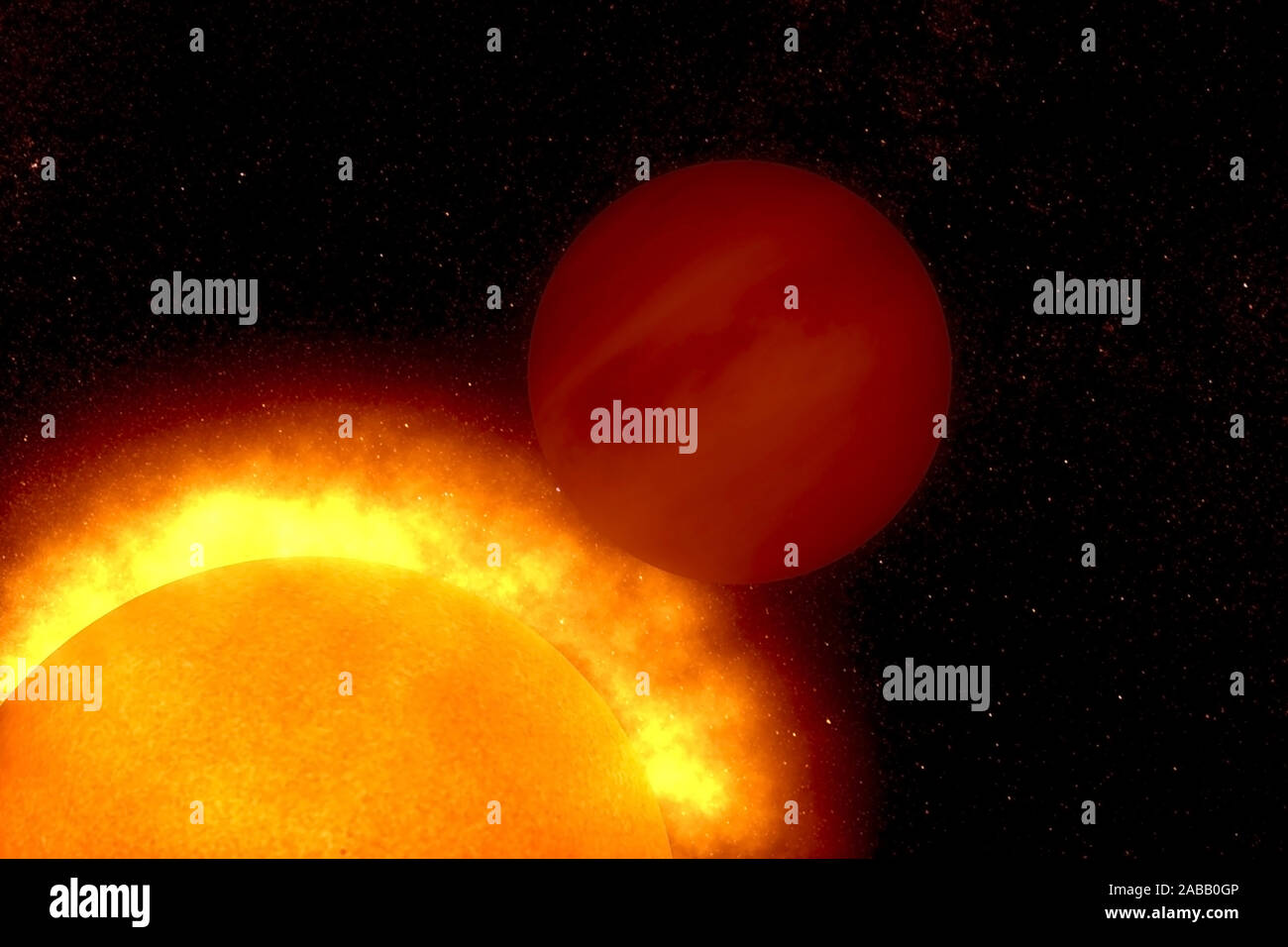 Planet Venus with the sun. Elements of this image furnished by NASA ...