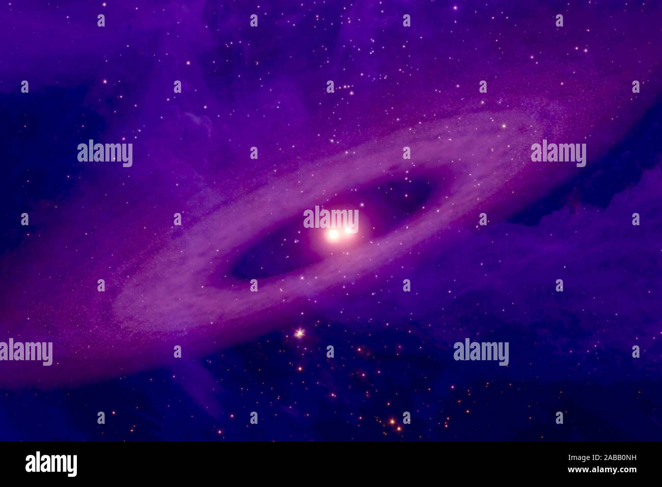 Double star in deep space. Elements of this image furnished by NASA ...