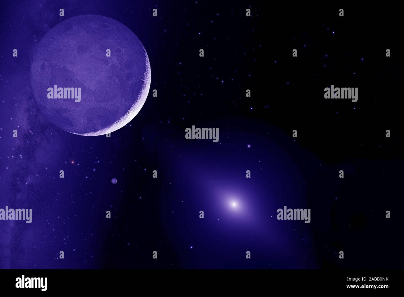 Lonely exoplanet in deep space. Elements of this image furnished by ...