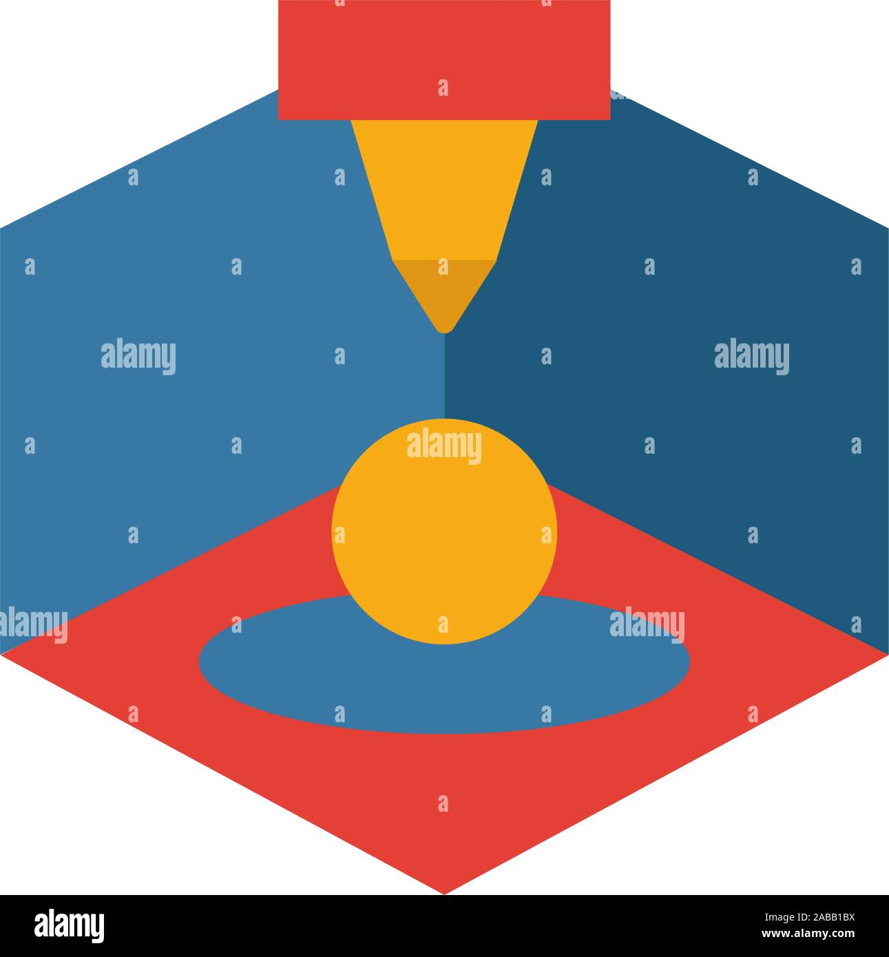 Additive Manufacturing icon. Colored simple elements from industry 4.0 ...