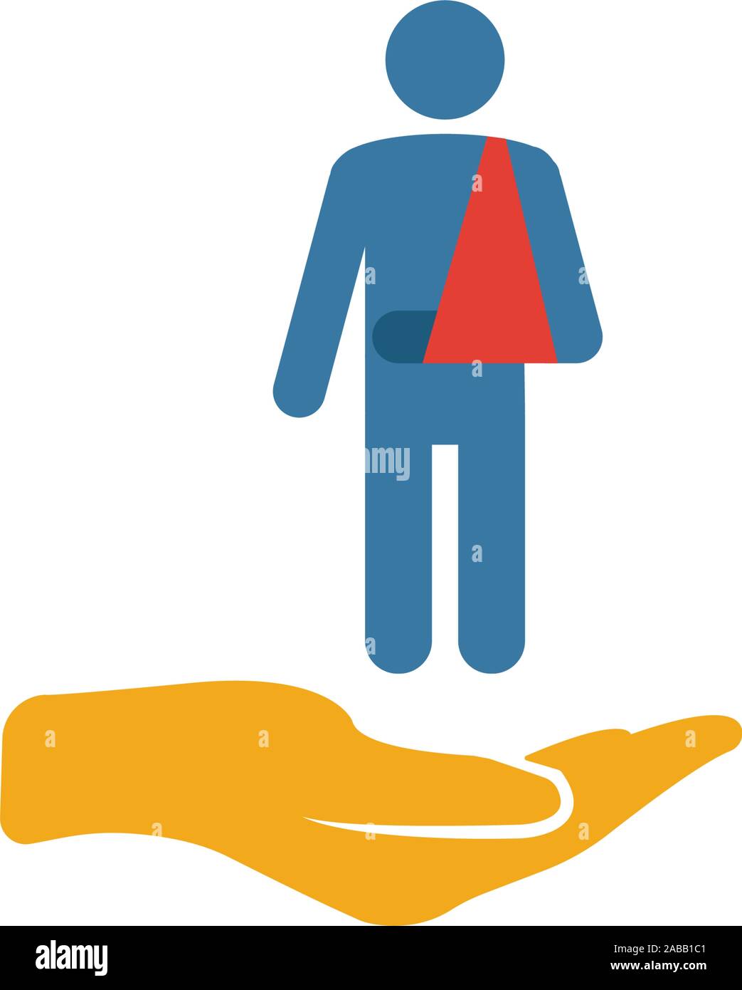 Injury Insurance icon. Colored simple elements from insurance ...