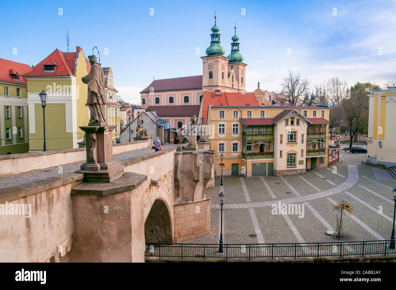 Medieval gothic stone St. John's bridge (most św. Jana) build in 1390 ...