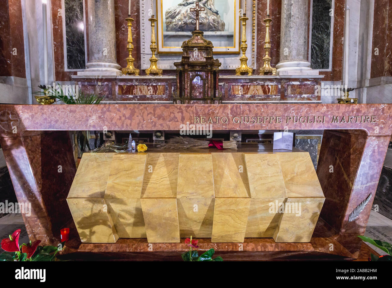 Tomb of blessed Giuseppe Pino Puglisi Metropolitan Cathedral of the ...