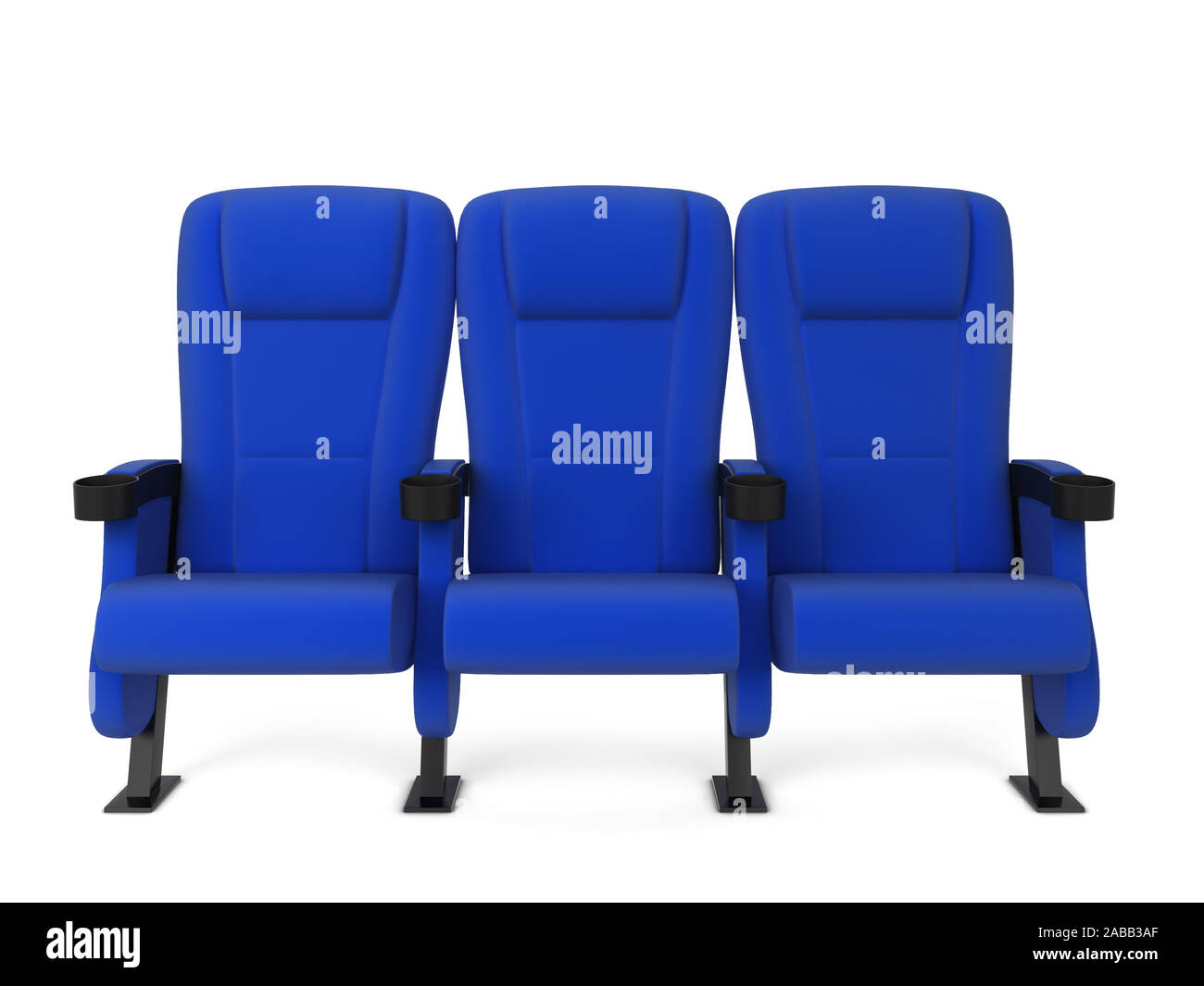 Cinema chair. 3d illustration isolated on white background Stock Photo ...