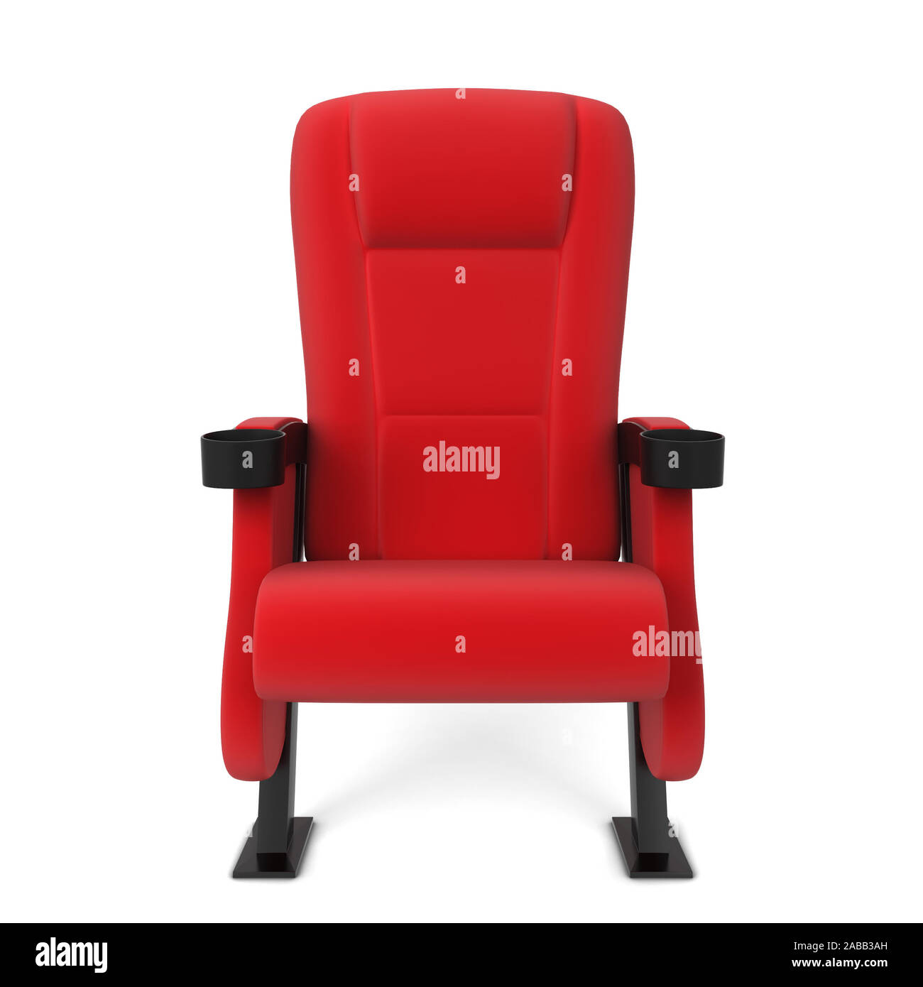 Cinema chair. 3d illustration isolated on white background Stock Photo ...