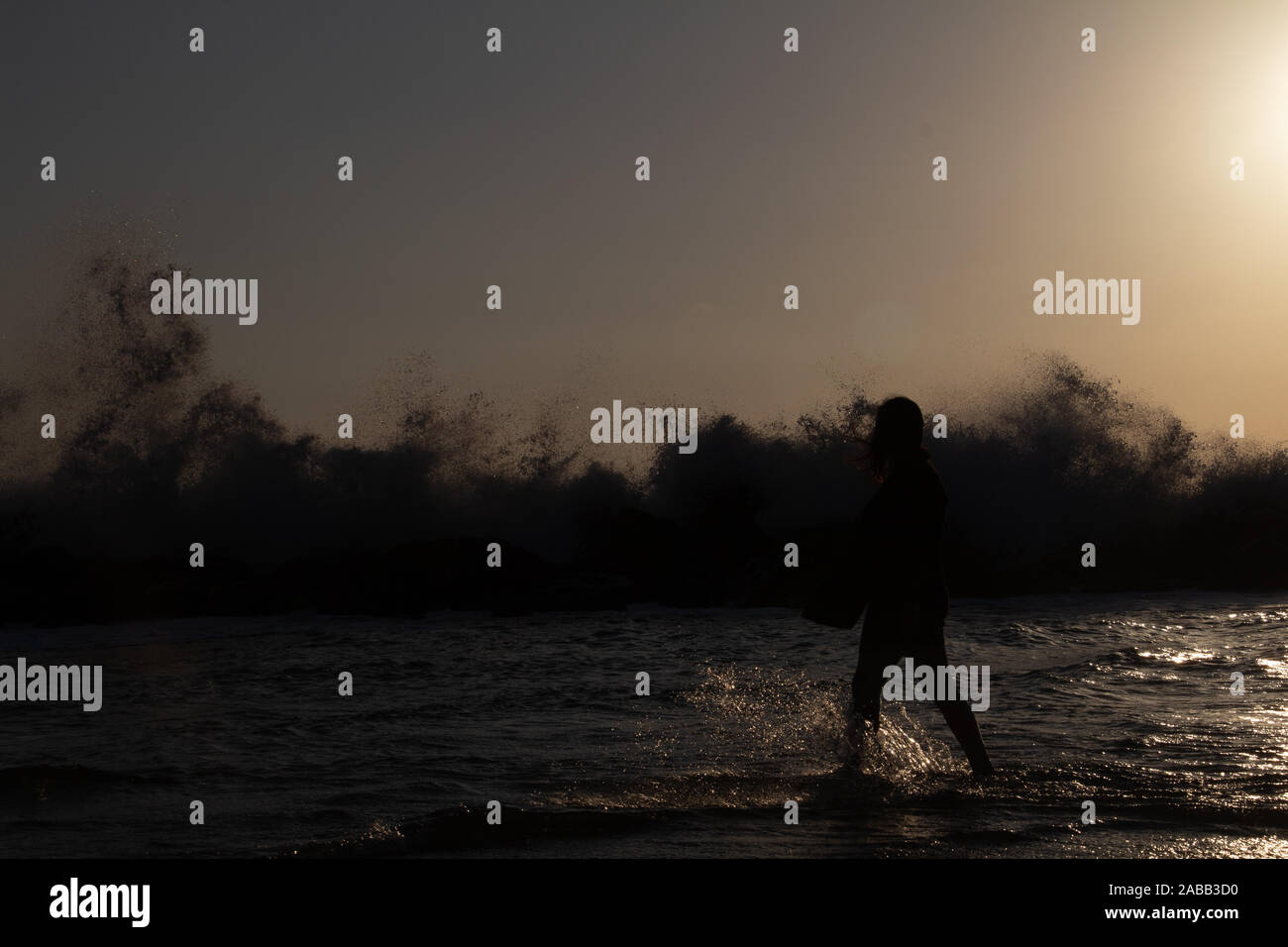 the sunset in different perspective and beauty of it in the colors of ...