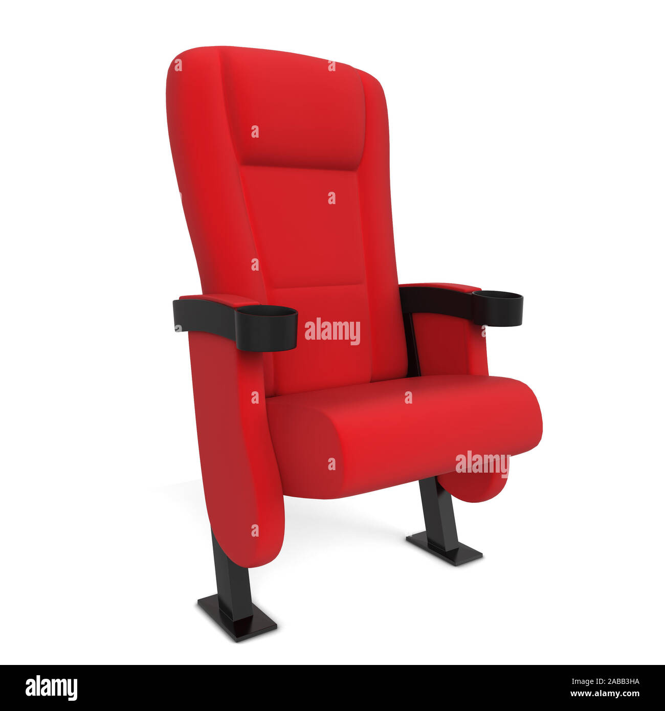 Cinema chair. 3d illustration isolated on white background Stock Photo ...