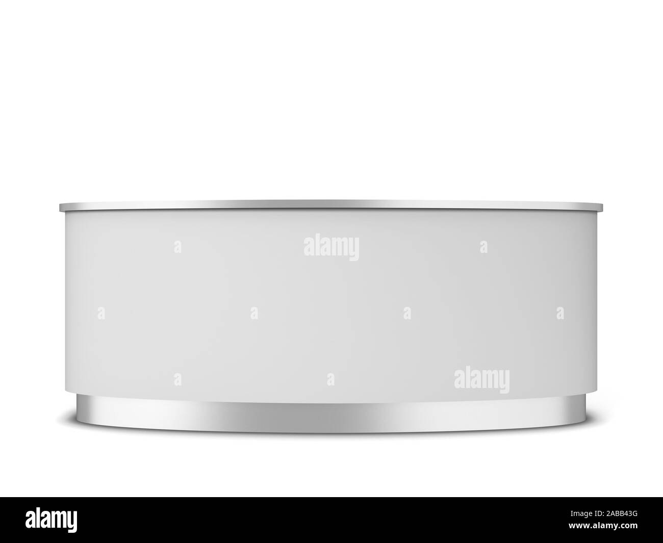 Blank counter. 3d illustration isolated on white background Stock Photo ...