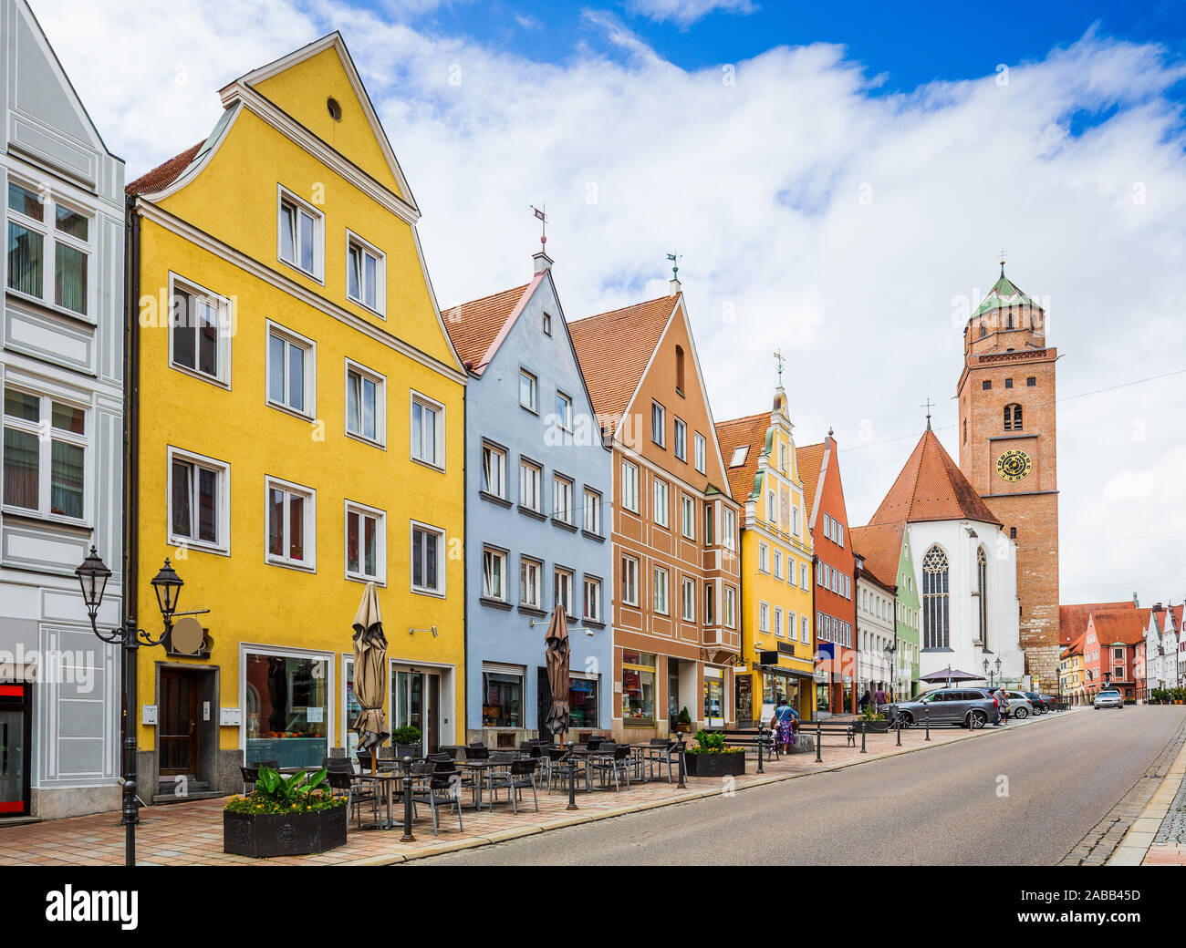 Donauworth, Germany. Picturesque town on the Romantic Road route Stock ...