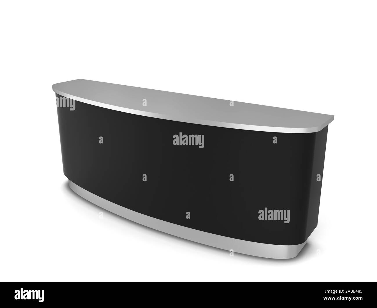 Blank counter. 3d illustration isolated on white background Stock Photo ...