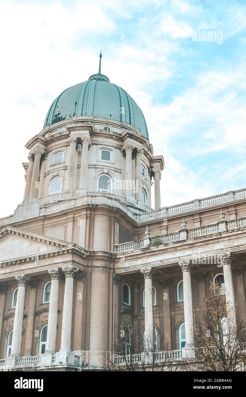 Vertical photo of Buda Castle in Budapest, Hungary. Historical castle ...