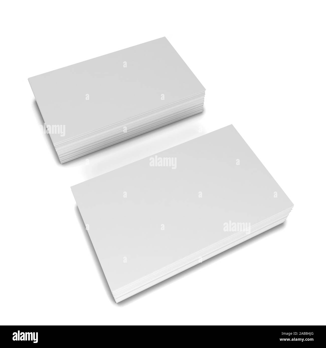 Business cards. 3d illustration isolated on white background Stock ...