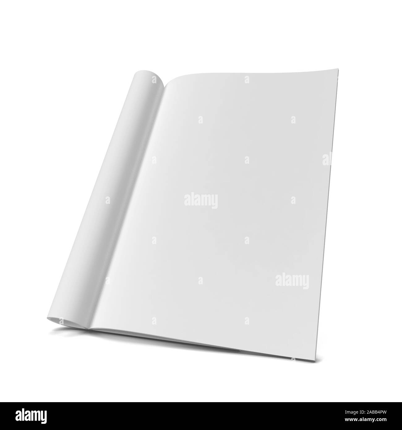 Blank magazine. 3d illustration isolated on white background Stock ...