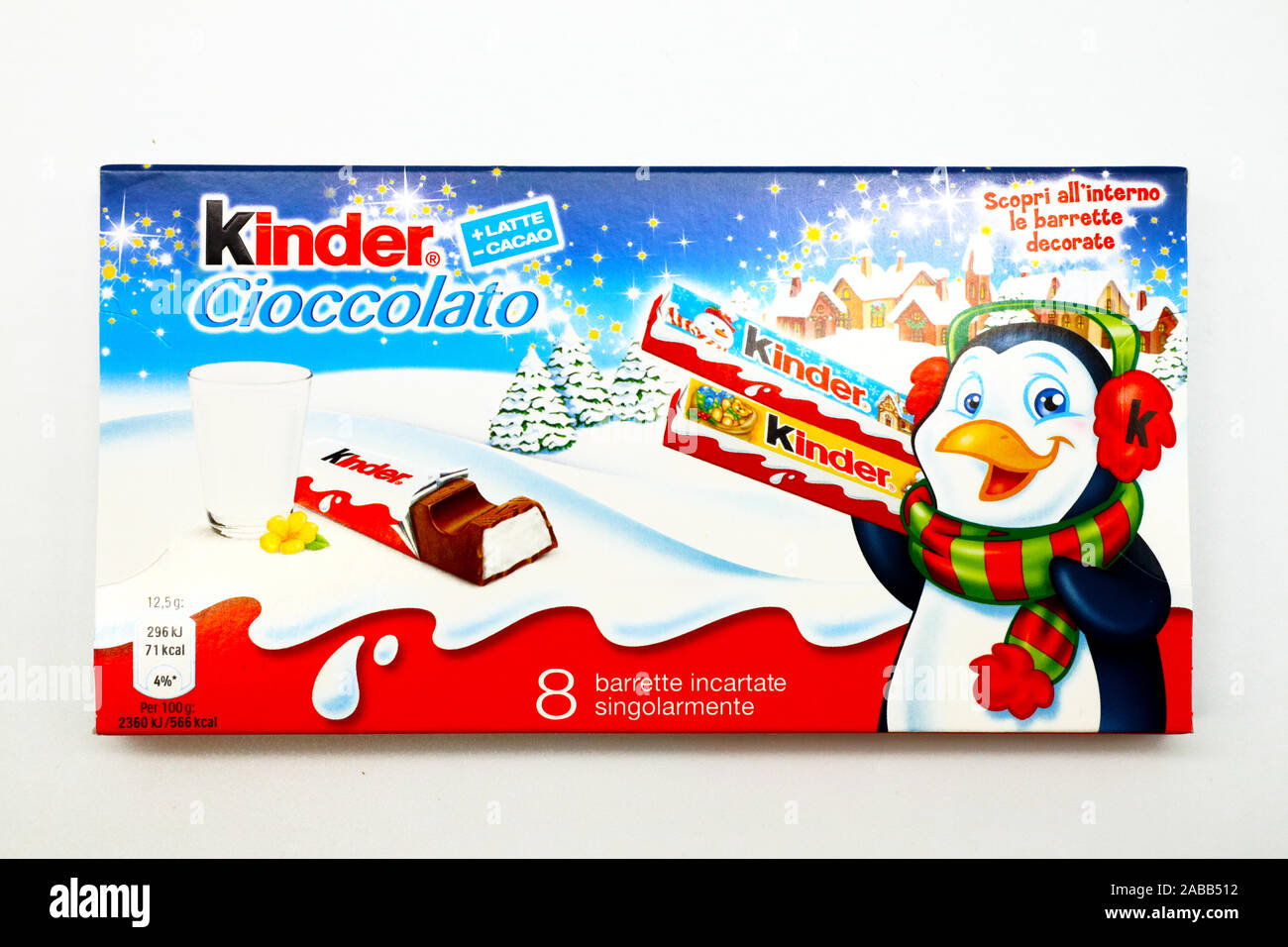 Kinder Chocolate bar. Kinder is a brand of food products made in Italy ...