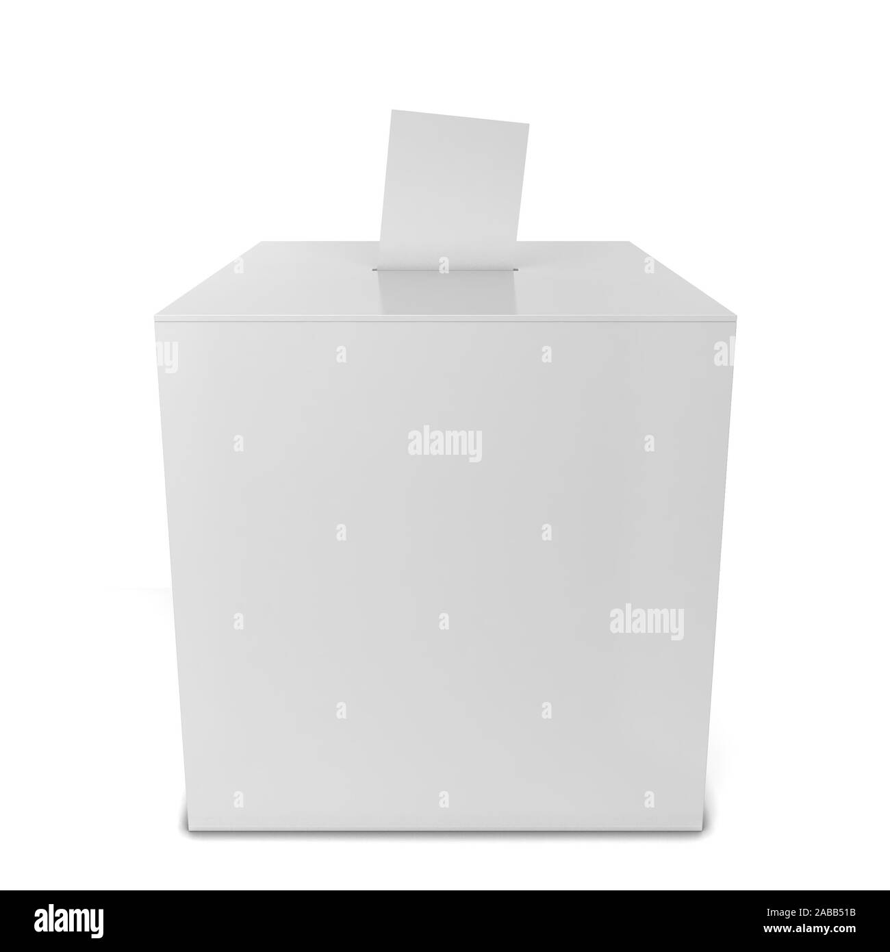 Ballot box. 3d illustration isolated on white background Stock Photo ...