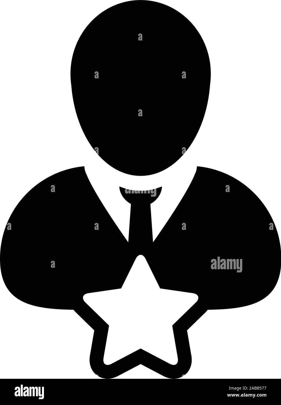 Review icon vector with star male user person profile avatar symbol for ...
