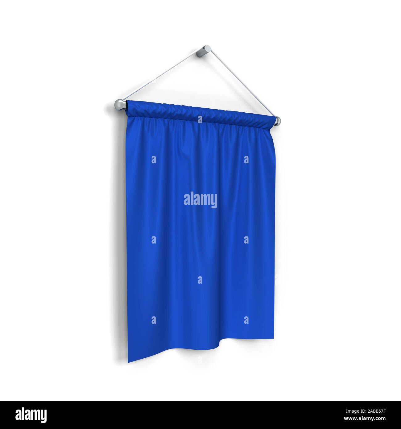 Blank pennant. 3d illustration isolated on white background Stock Photo ...