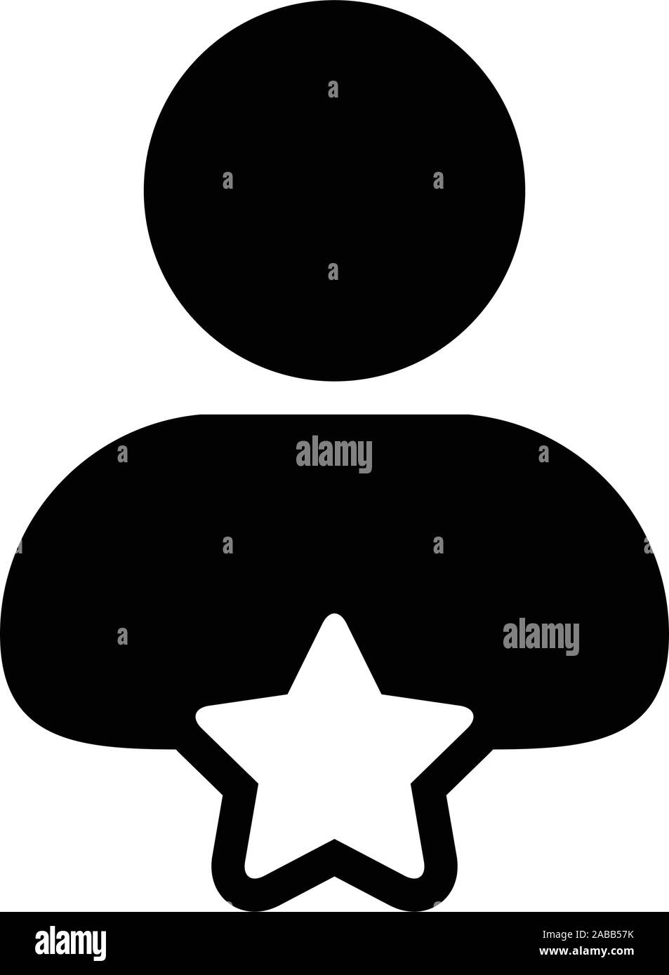 Satisfaction icon vector with star male user person profile avatar ...