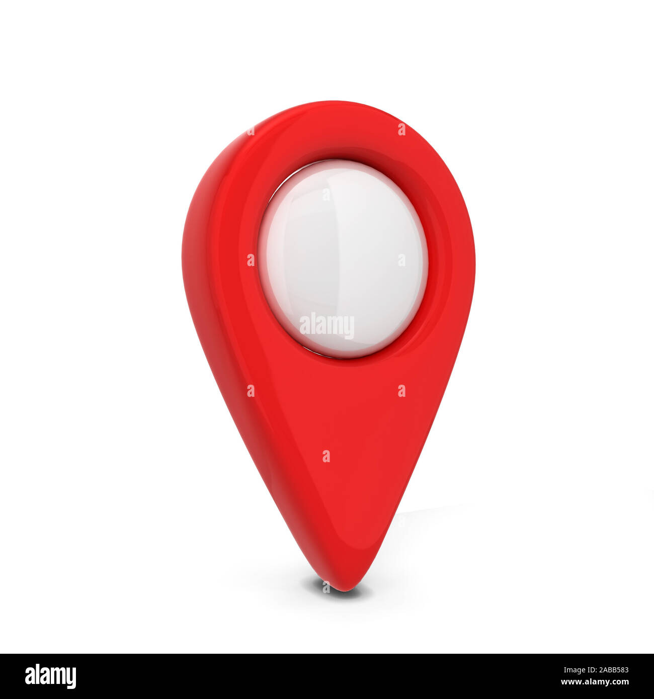 Map pointer. 3d illustration isolated on white background Stock Photo ...
