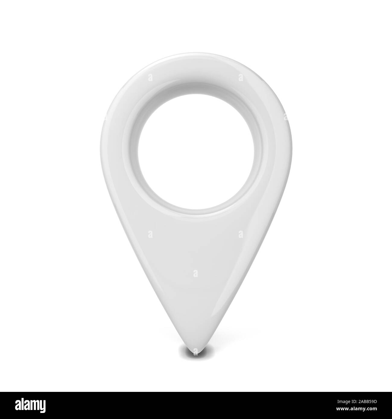Map icon 3d pin design Black and White Stock Photos & Images - Alamy