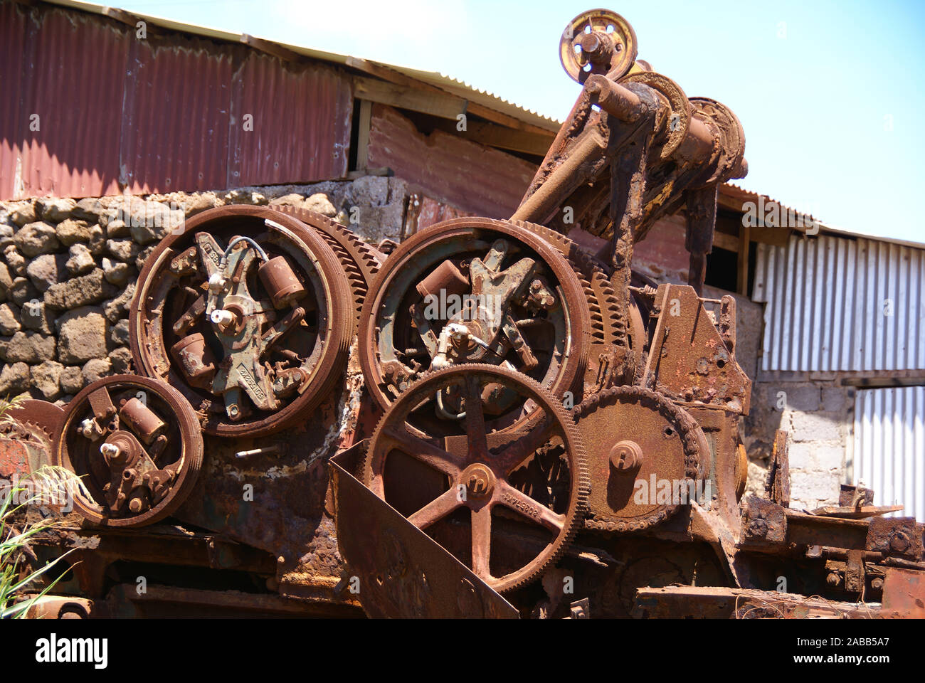 Rusty old industrial equipment. Rust, cog, wheel Stock Photo - Alamy