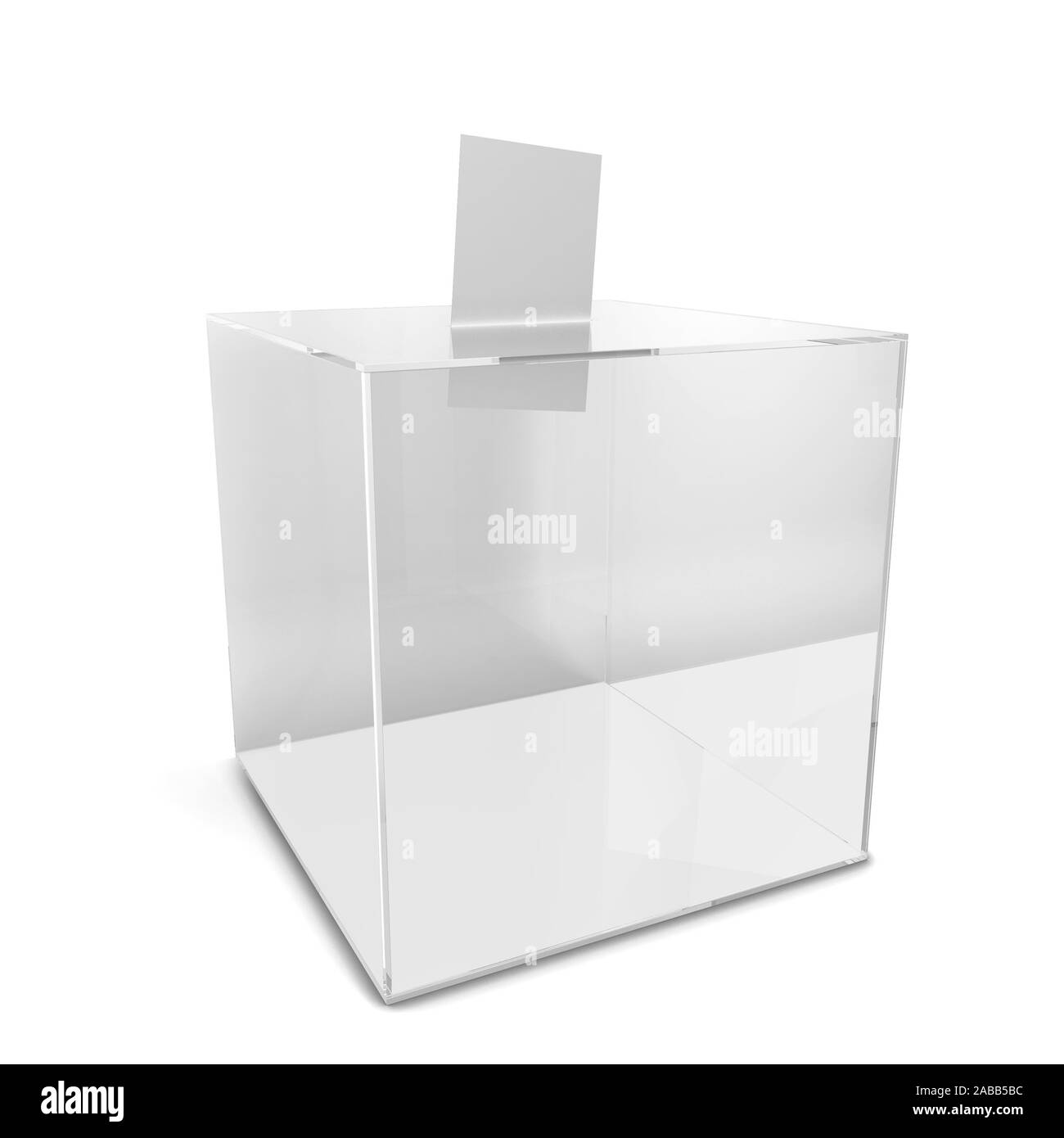 Ballot box. 3d illustration isolated on white background Stock Photo ...