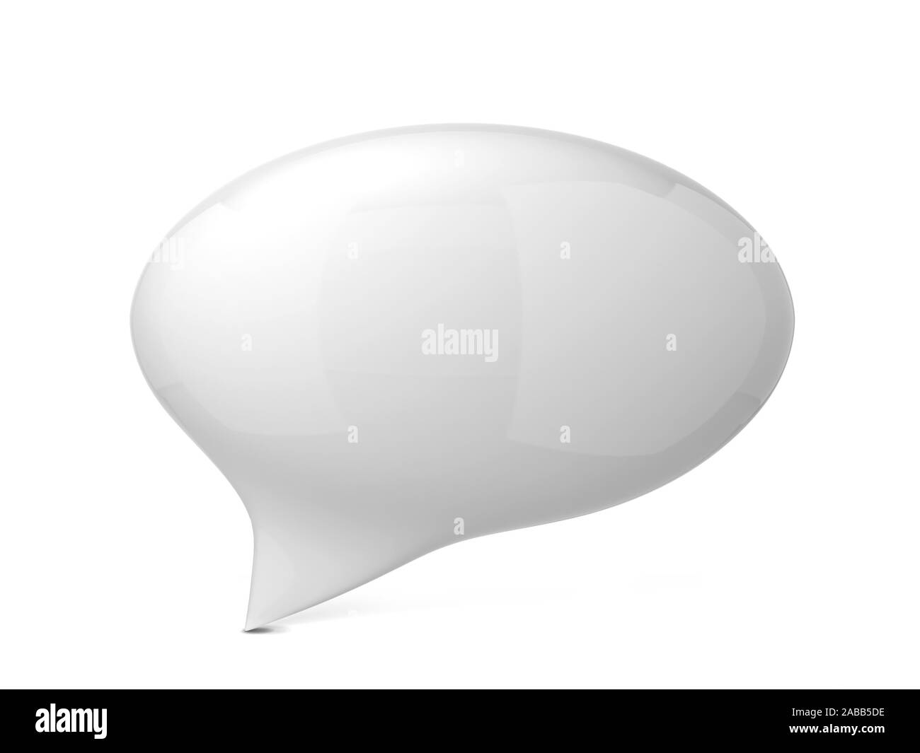 Speech bubble. 3d illustration isolated on white background Stock Photo ...