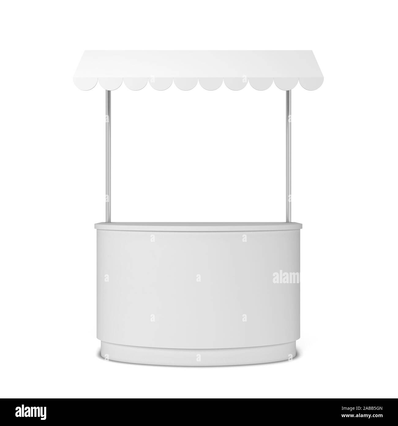 Market stall. 3d illustration isolated on white background Stock Photo ...