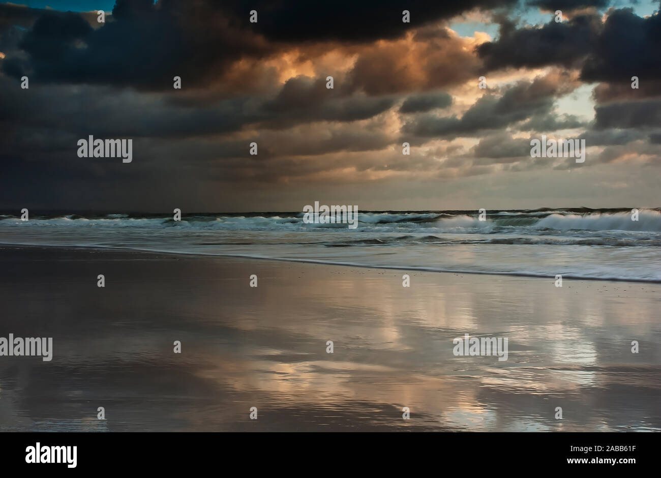 Seascape with sky reflection in water Australia Stock Photo - Alamy